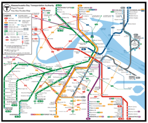 I redesigned the MBTA’s system diagram - Rails, Roads, and Riverside