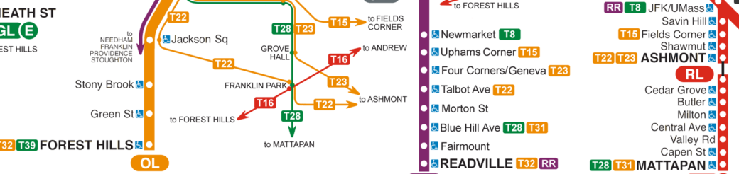I redesigned the MBTA’s system diagram - Rails, Roads, and Riverside
