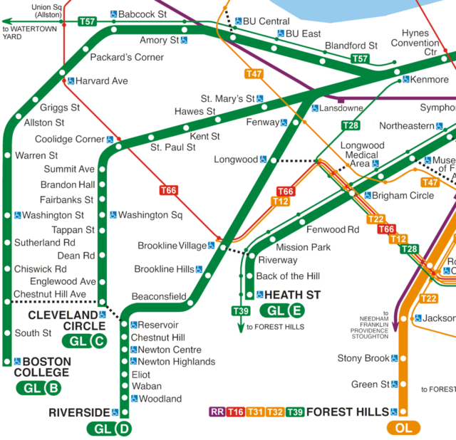 I redesigned the MBTA’s system diagram - Rails, Roads, and Riverside
