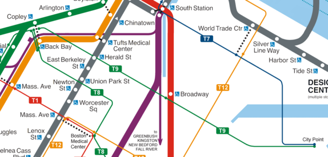 I redesigned the MBTA’s system diagram - Rails, Roads, and Riverside