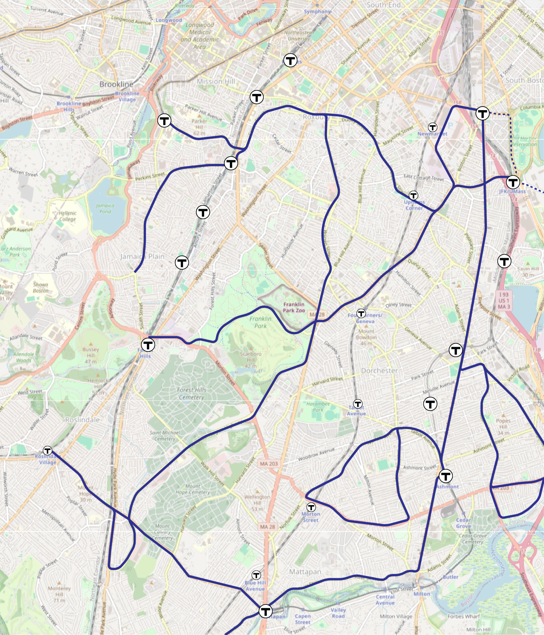 Analysis and Map: the MBTA’s Bus Network(s) in Dorchester (the ...